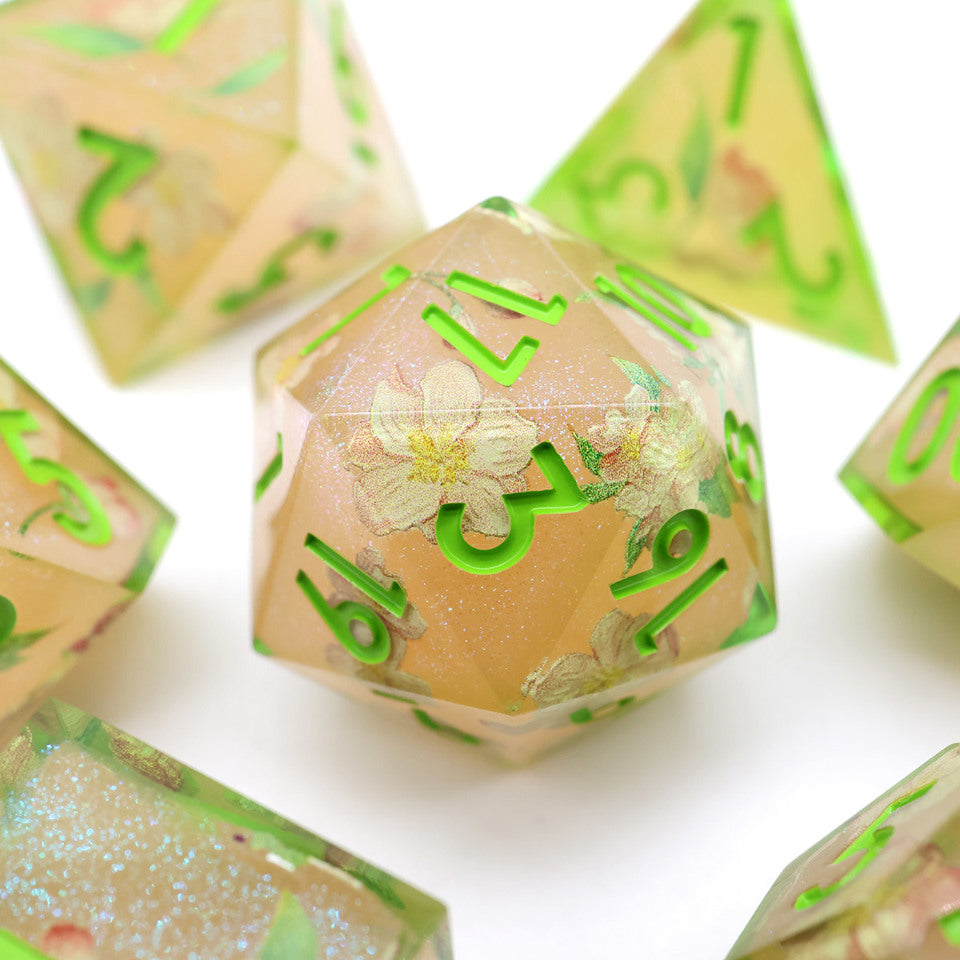Sweet Snap | Art Core Dice| 7 Piece Set – Tabletop Dominion Wholesale