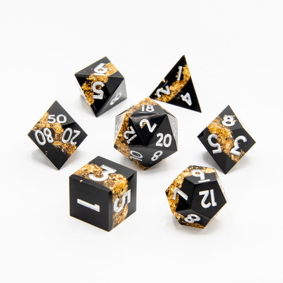 Twilight Vein | Sharp Edge Dice | 7 Piece Set – Tabletop Dominion Wholesale