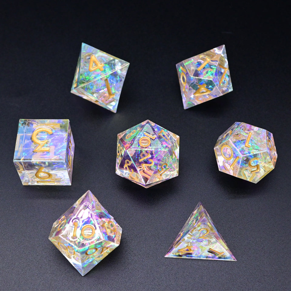 Candy Wrapper | Sharp Edge Dice | 7 Piece Set – Tabletop Dominion Wholesale